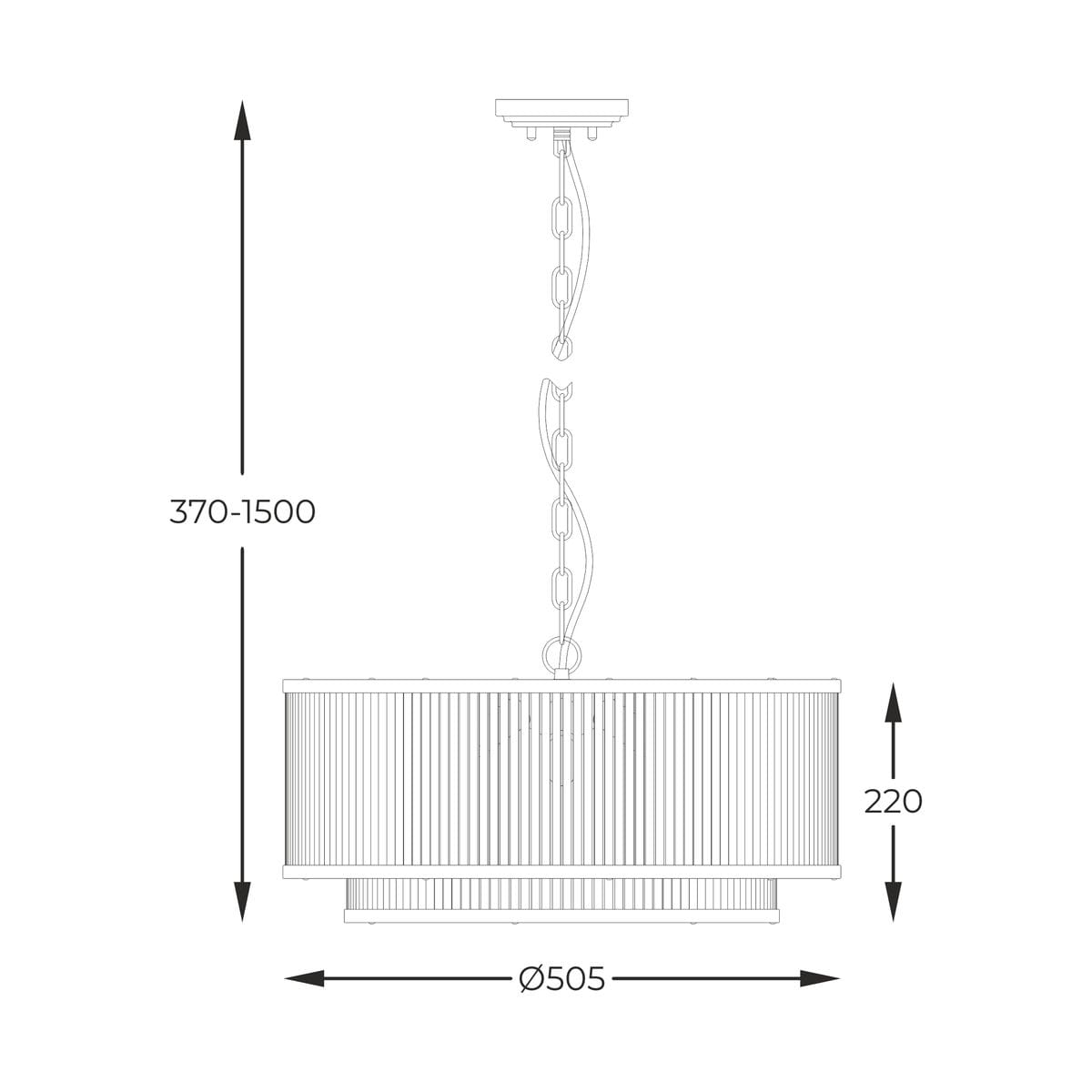 Lampa wisząca Sergio czarny mat P0528-06H-P7AC Zuma Line Zuma Line